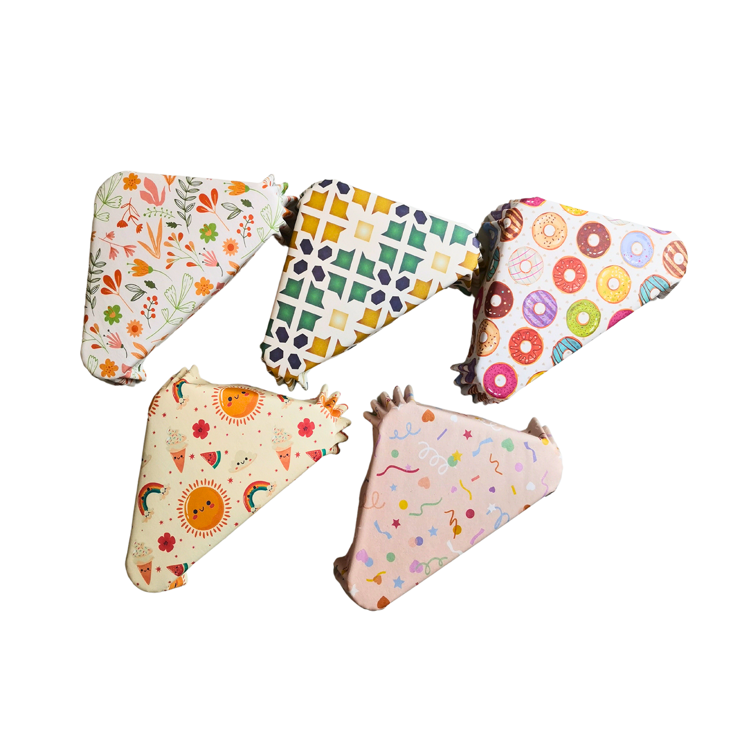 PET Triangle Baking Cases – Mega Discovery