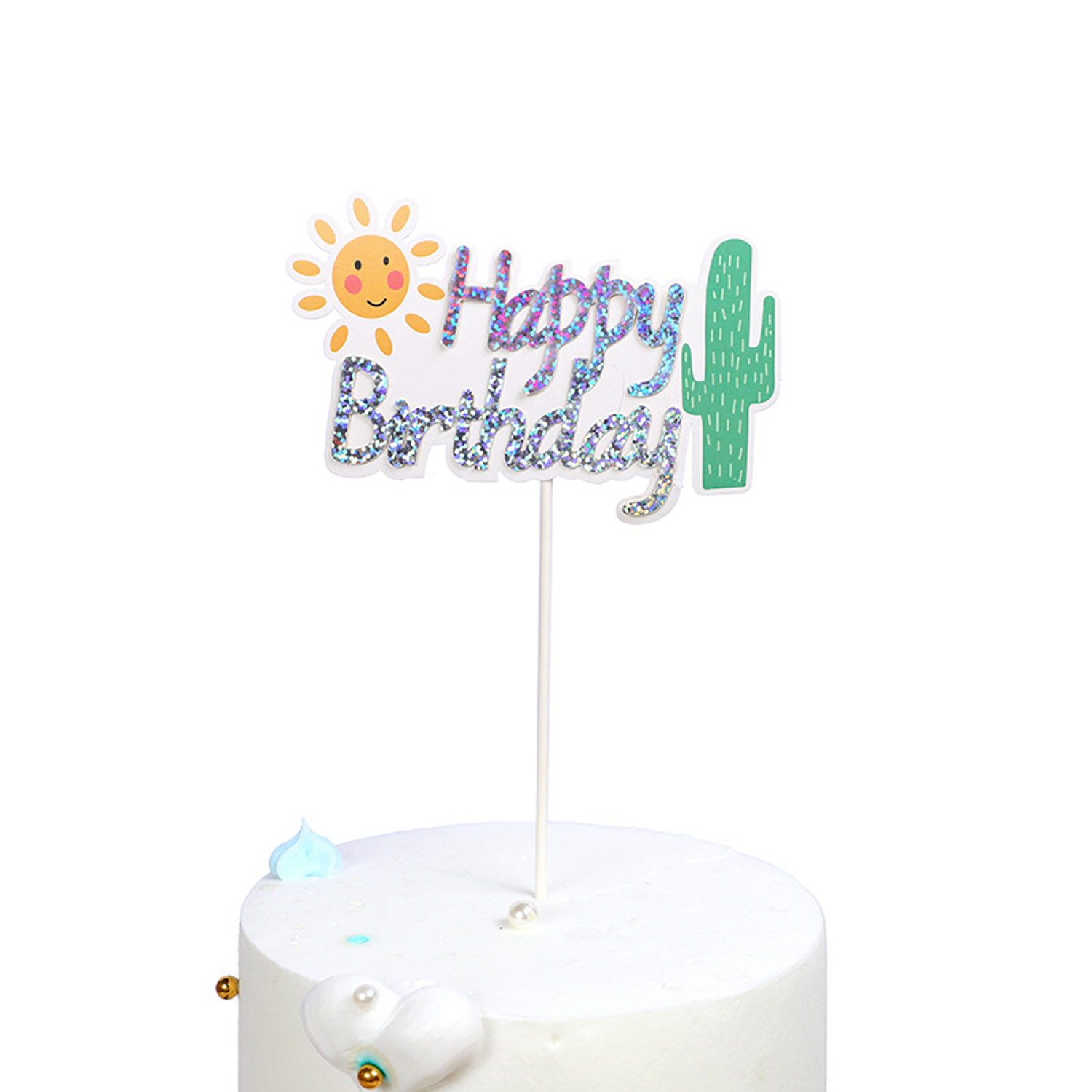 Topper (DC408) Happy Birthday Cactus – Mega Discovery